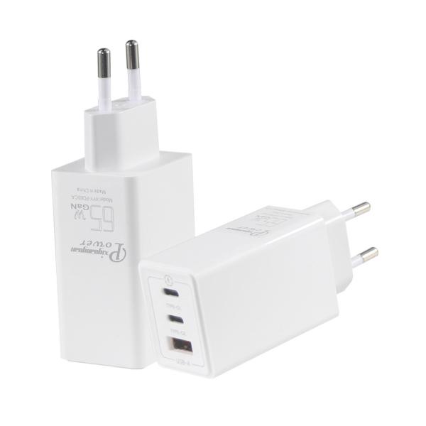 Quality 65W GaN USB-C PD3.0 Fast Charger with EU Plug for sale
