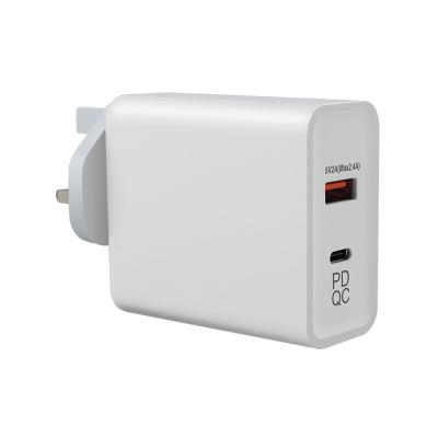 Chine 240V 45W QC 3.0 Adaptateur d'alimentation par prise murale pour câble Euro Usb C 2m à vendre