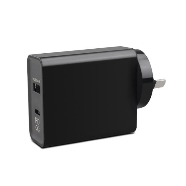 Quality 45W GaN PD Fast Charger EU Plug with 1 USB-C and 1 USB-A Port for sale