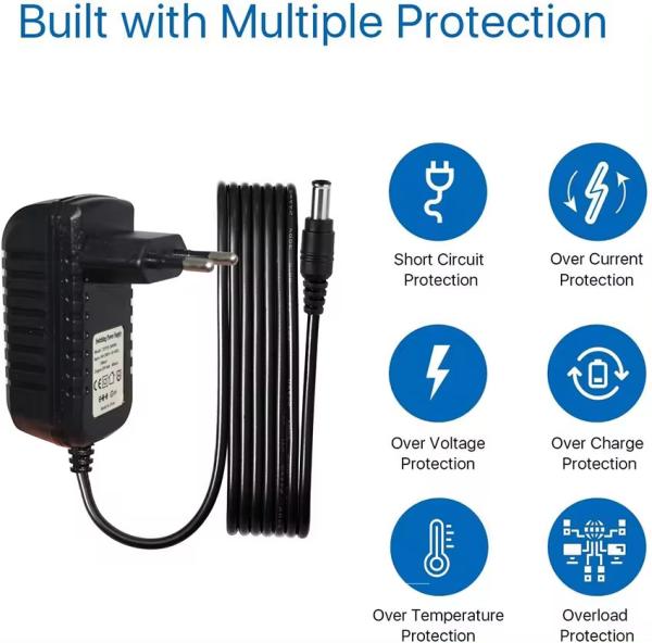 Quality 12V 2A Power Supply Adapter for CCTV Camera with 5.5mm DC Jack for sale
