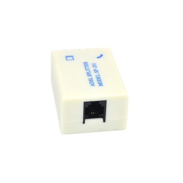 Telephone Splitter Adapter CE ROHS Certified for ADSL Connection using RJ11 6P2C Port