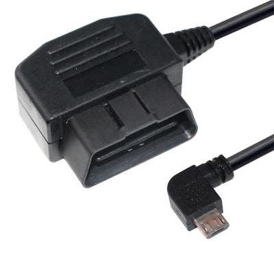 Chine Cars OBD Charging Cable 24 64Awg 5V/2A OBD2 16pin To Right Angle Micro 5P Diagnostic Tool à vendre