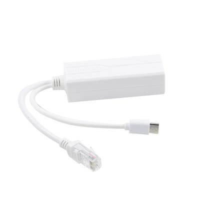 Chine 1Gbps Switch Capacity USB Type-c Poe Splitter For Power And Ethernet Rj45 Shield Plug à vendre