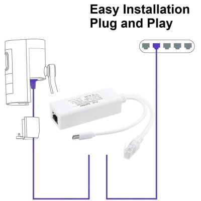 Chine 100-240V AC 50/60Hz POE Splitter 10/100Mbps 48V To 24V/12V/9V/5V for WIFI Router à vendre