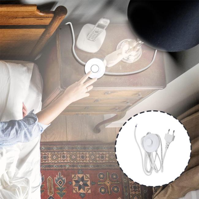 Power cord with stripped end for lamp connection