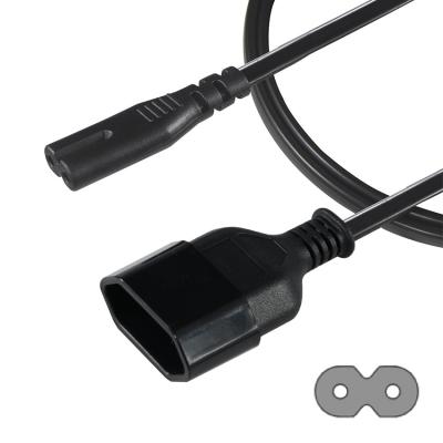 중국 EU 2Pin 여성에서 C7 전원 전선 6ft 10A 250V 판매용