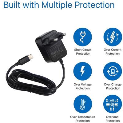중국 36W USB-C 12V 3A EU 전원 어댑터 (CE FCC 인증 포함) 판매용