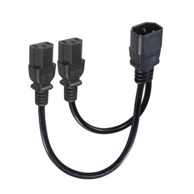 Китай 16AWG Heavy Duty C14 to 2xC13 Power Cord for Server/Industrial Equipment 300V 10A ROHS Certified 3 Prong Plug (Страничный провод для серверов/промышленного оборудования) продается