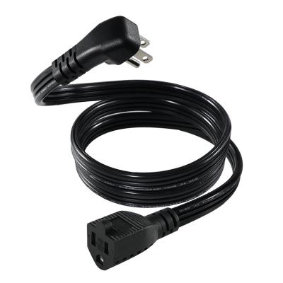 Китай 14 AWG SPT-3 Плоский проволочный электропровод NEMA 5-15P до 5-15R Прямая кнопка 15A 125V Гибкий кабель для промышленного / домашнего использования продается