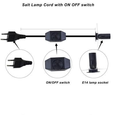 China Premium EU Plug E14 Bulb Holder Cable with Adjustable Dimmer Switch for Ceiling Light Fixtures AC 250V 5A Lamp Base Connector for sale
