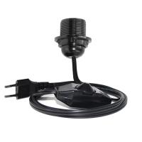 China EU Plug E26 Bulb Holder Cable with Rotary Dimmer Switch 250V 4A 1.2M for sale