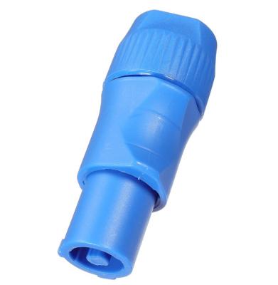 China NAC3MPA PowerCON A-type mannelijke connector, blauw, stroominvoer, 20A 250V wisselstroom, vergrendelingsconnector voor professionele podiumapparatuur Te koop