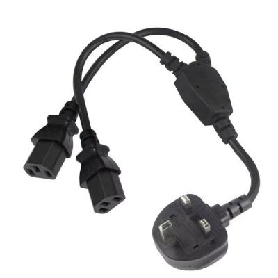China UK Plug to Multi C13 Power Cord 1.8M  250V 13A 16AWG PDU Cable  for Server Rack/UPS/Data Center (BS1363/IEC 60320/RoHS) for sale