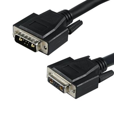 China Conector de contacto mixto D-Sub con pines de potencia y señal para interfaz de comunicación de equipos de automatización industrial en venta