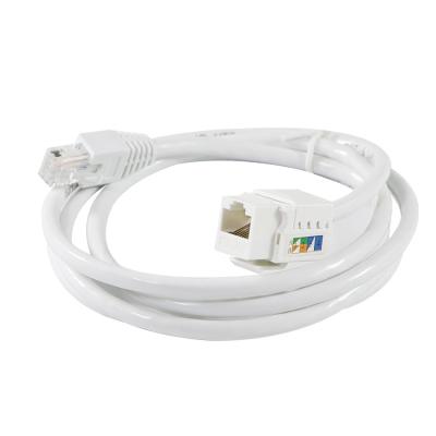 China Tool-Free Cat6 RJ45 Keystone Inline Coupler Female to Female for Ethernet Patch Panels or Wall Plates  8P8C LAN Network Adapter for sale