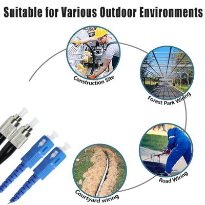 China SC to FC Fiber Optic Patch Cable- Singlemode or Multimode Jumper for FTTH, ODF, Telecom, Data Center Applications for sale