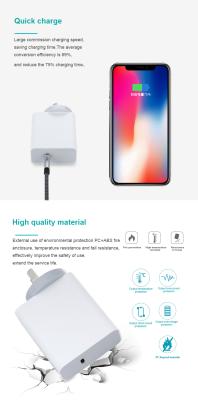 China AU 2-Pin USB-C Wall Charger, 60W High-Speed Output Power Adapter for Laptop, Tablet, Mobile Phone for sale