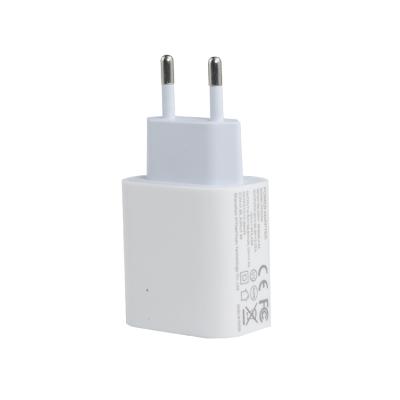 China EU 2-Pin 20W Dual USB-C and USB-A Wall Charger for sale