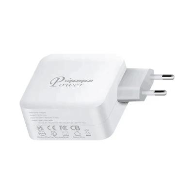 China EU 2-Pin USB-C Wall Charger, 140W High-Speed Type-C Power Adapter for High-Power Laptop, Tablet, and Mobile Devices for sale