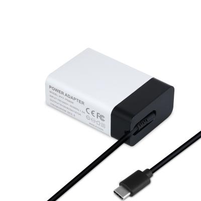 China 60W USB-C Power Adapter with Fixed Cable, High-Speed Type-C Wall Charger for Laptop, Tablet, and Smartphone for sale