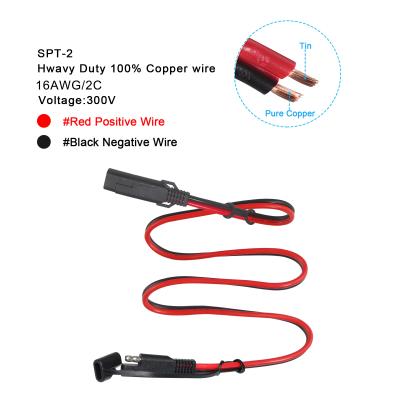 China QIUCABLE SAE Quick Disconnect Extension Cable 6Ft 16AWG SAE to SAE Quick Connect Release (B09N3M51Y5) for sale