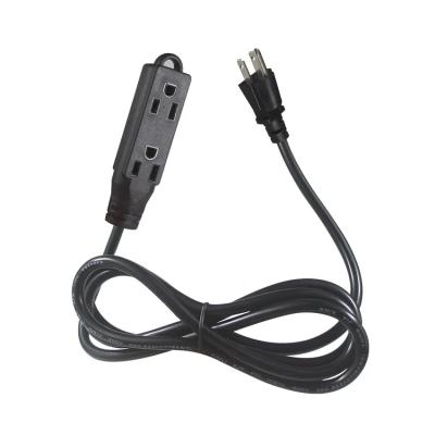 China NEMA 5-15P to Single Receptacle Power Extension Cord - 3 Prong AC Plug to 1 Outlet Cable for Home, Office, Workshop, 125V 13A for sale
