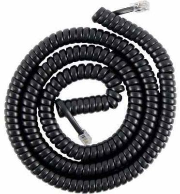 China Coiled Handset Cord-RJ9/RJ10 to RJ9 Extension Cable for Landline Phone Desk Phone and Office PBX System for sale