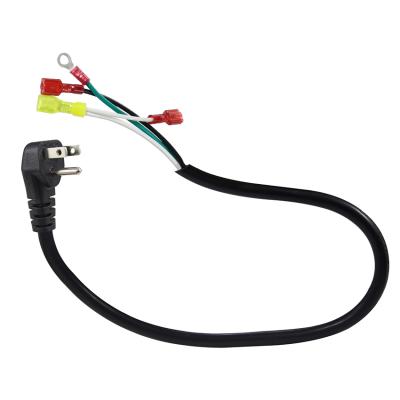 China Rechthoek 3P US Plug to Spade/Ring Terminal Power Cable, 14AWG 3-Wire Pre-Terminated Cord voor Versterker Audio Equipment 3/6FT Te koop