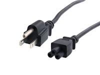 China 10 FT C5 Laptop Power Cord Standard US Plug Black 3A 125V for sale