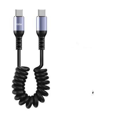 China 0.3M Black Color 100W Type-C Cable Fast 6A Charging USB-C for Phone Data Transfer for sale