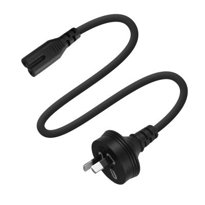 China H03vvf Wire 2 Pin Core Iec-C7 Ac Cable Lead Au to Iec C7 Figure 8 Female Power Cord for sale