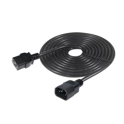 Cina IEC C19 a C14 Cavo di alimentazione 18-14AWG Giacca in PVC in vendita