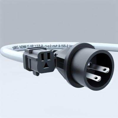 중국 18AWG NEMA 1-15P to C7 US 2 핀 전원 코드 판매용