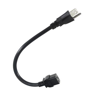 China NEMA 5-15P to IEC C19 Power Cord 14AWG for Servers and PDUs for sale