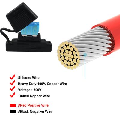 China Portafusibles en línea de 30A con cable de calibre 10 AWG para automoción en venta