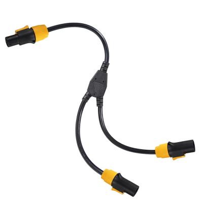 China Cable de PowerCON Y-Splitter macho a 2 mujeres 12AWG 20A 125V en venta