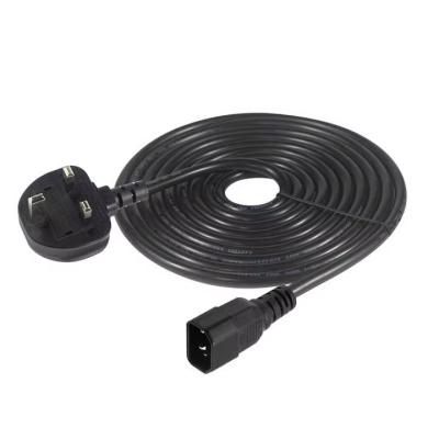 중국 잠금형 UK 플러그 to IEC C14 전원 코드 1.8M 10A 250V 판매용