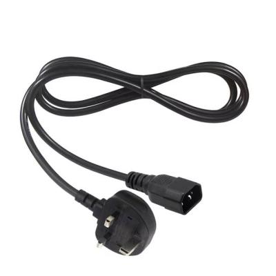 중국 잠금형 UK 플러그 to IEC C14 전원 코드 1.8M 10A 250V 판매용