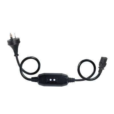 중국 AU 플러그 - IEC C13 전원 코드 (RCD 10A 240V) 판매용