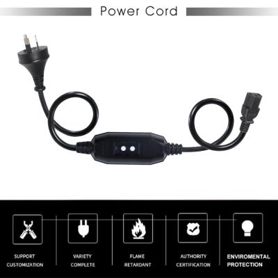 중국 AU 플러그 - IEC C13 전원 코드 (RCD 10A 240V) 판매용