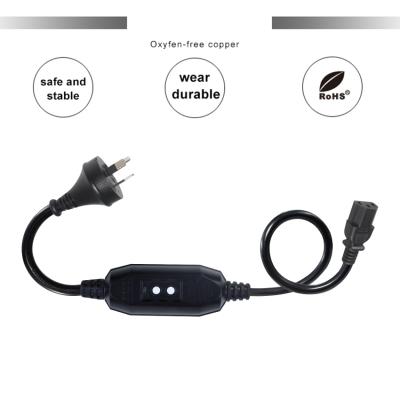 중국 AU 플러그 - IEC C13 전원 코드 (RCD 10A 240V) 판매용