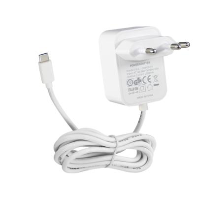 China Adaptador de alimentação USB-C UE de 12 V 1 A com cabo de 1 m à venda