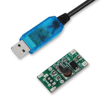 中国 USB-DC昇圧電源コンバータケーブル 5V to 9V 12V ルーター カメラ LEDライト 小型ファン用電圧ブースターアダプターコード 販売のため