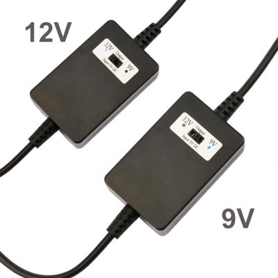 中国 USB - 9V 12V DC 電源コンバータケーブル ステップアップブーストアダプタコード、ルーター、カメラ、スピーカー、モデム、LED用 5.5x2.1mm コネクタ付き 販売のため