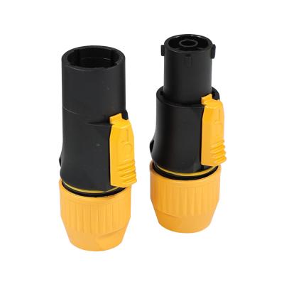 China PowerCON Male to Female Connector, AC Locking Power Cable Connector 20A 250V for Stage Lighting, Audio Equipment, Sound System for sale