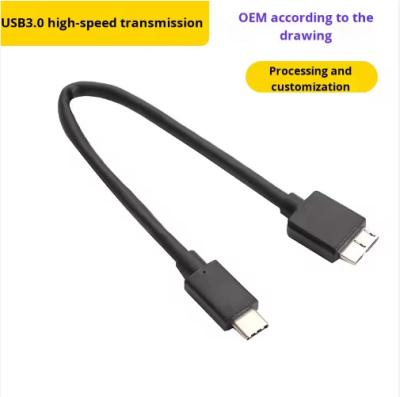 China Type c Male to Micro B Cable High Speed Data Transfer Cord for External Hard Drive HDD Enclosure, Camera, Mobile Storage for sale