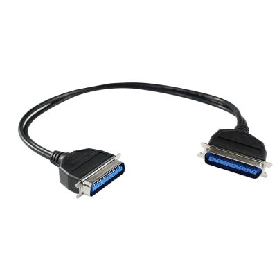 China 36 Pin CN36 Male to Male Parallel Cable Printer Extension Cord with Braid Shielding for Computer Plotter Industrial Device for sale