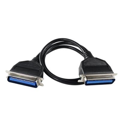 China 36 Pin CN36 Male to Male Parallel Cable Printer Extension Cord with Braid Shielding for Computer Plotter Industrial Device for sale