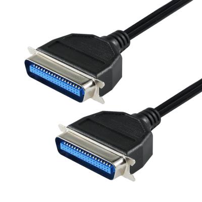 China 36 Pin CN36 Male to Male Parallel Cable Printer Extension Cord with Braid Shielding for Computer Plotter Industrial Device for sale