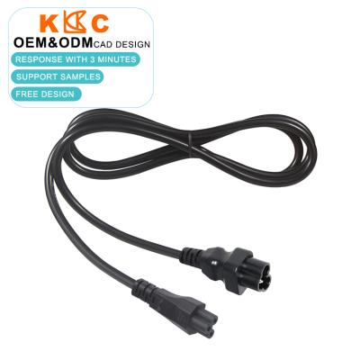 Cina Cavo adattatore di alimentazione da 18 AWG IEC 60320 C5 a C6 con classificazione 10A / 125V per adattatori per laptop in vendita